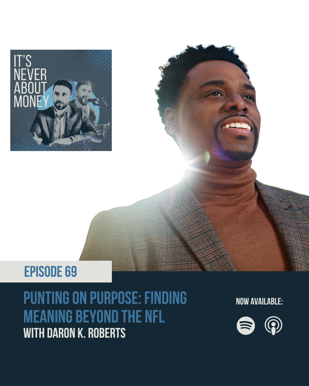 Punting on Purpose: Finding Meaning Beyond the NFL [Daron K Roberts] - It's Never About Money